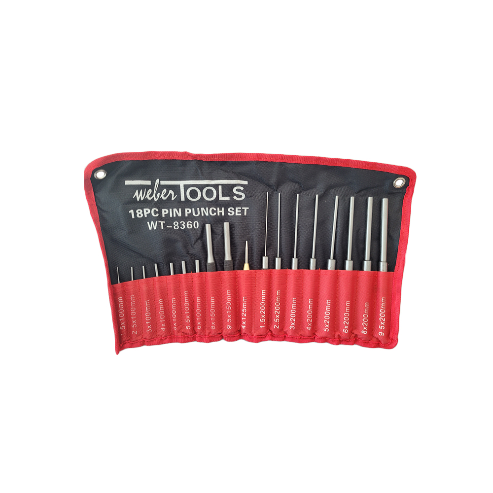 WT-8360 WEBER TOOLS Pendrijver en doorslag set 18-delig - VDH Tools